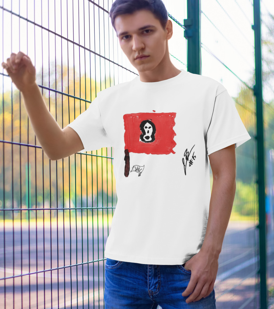 Rookies Paint Tampa Bay Buccaneers Flag Artwork #15 T-Shirt