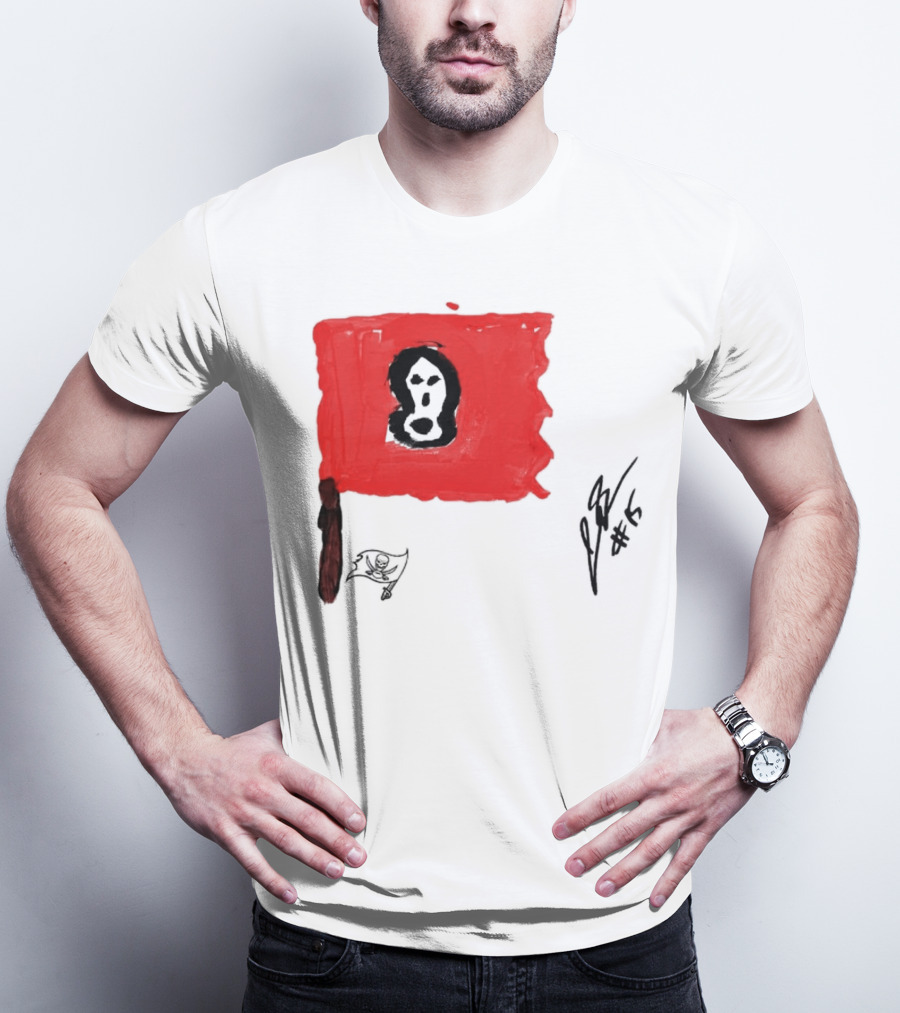 Rookies Paint Tampa Bay Buccaneers Flag Artwork #15 T-Shirt