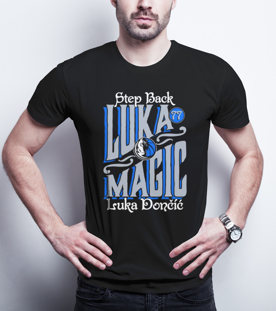 Step Back Luka Magic 77 Luka Dončić Dallas Mavericks T-Shirt