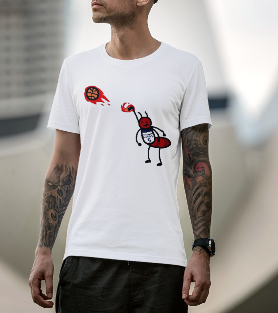 Anthony Edwards Minnesota Timberwolves Fire Ant Basketball T-Shirt