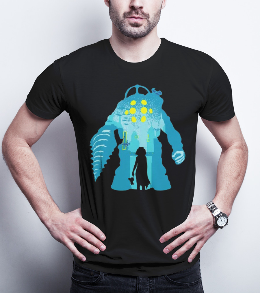 Big Daddy And Little Sister BioShock Underwater Adventure T-Shirt