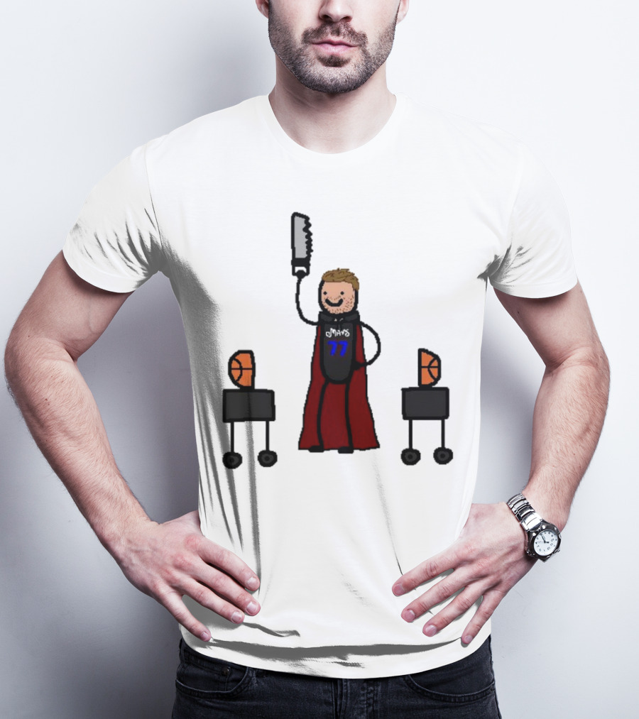 Luka Doncic Dallas Mavericks Luka Magic Basketball Hero With Cape And Saw T-Shirt