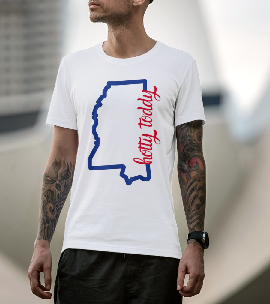 Mississippi Map Hotty Toddy T-Shirt