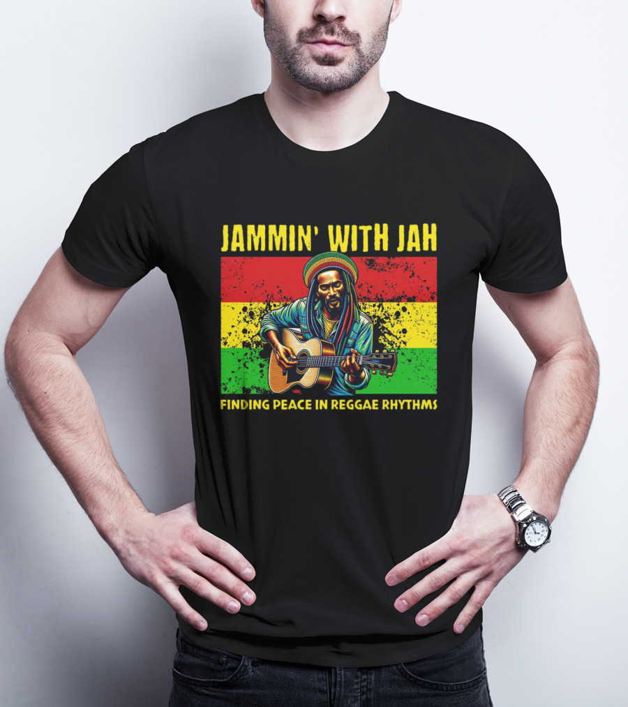 JAMMIN' WITH JAH FINDING PEACE IN REGGAE RHYTHMS T-Shirt