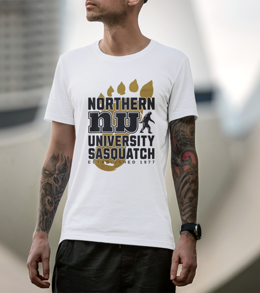 Northern University Sasquatch NU Established 1977 T-Shirt