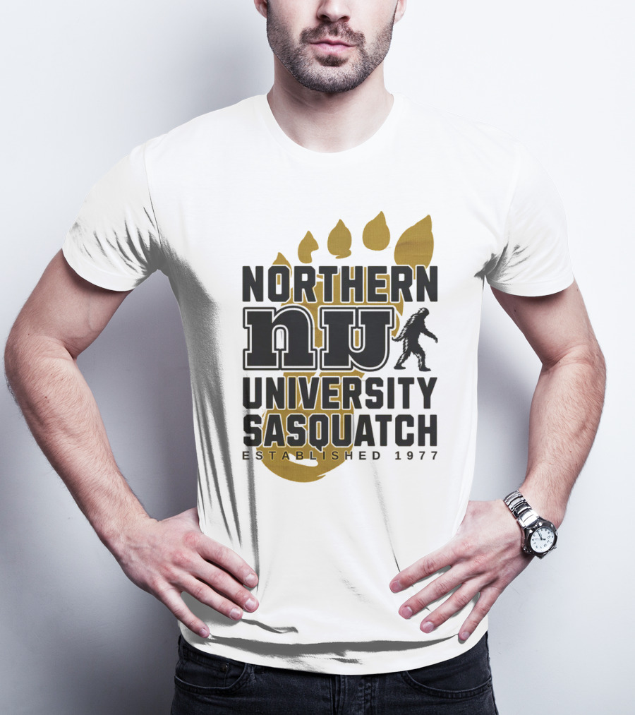 Northern University Sasquatch NU Established 1977 T-Shirt