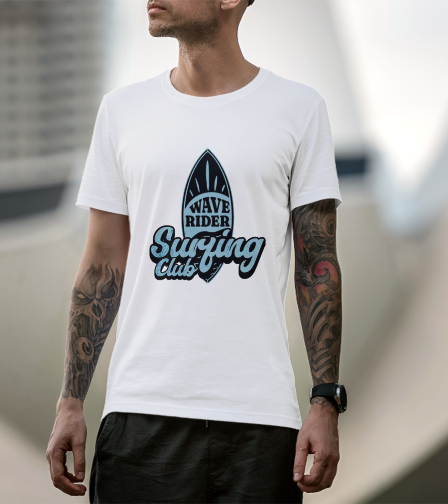 Wave Rider Surfing Club Surfboard T-Shirt