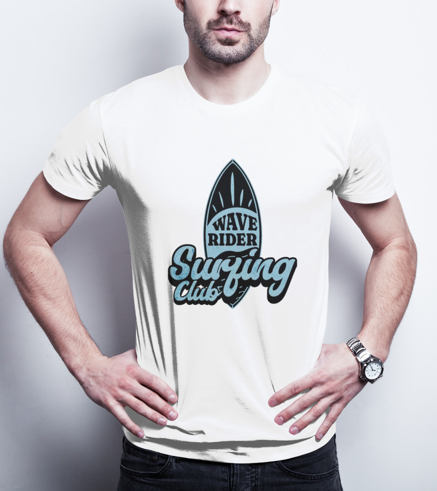 Wave Rider Surfing Club Surfboard T-Shirt