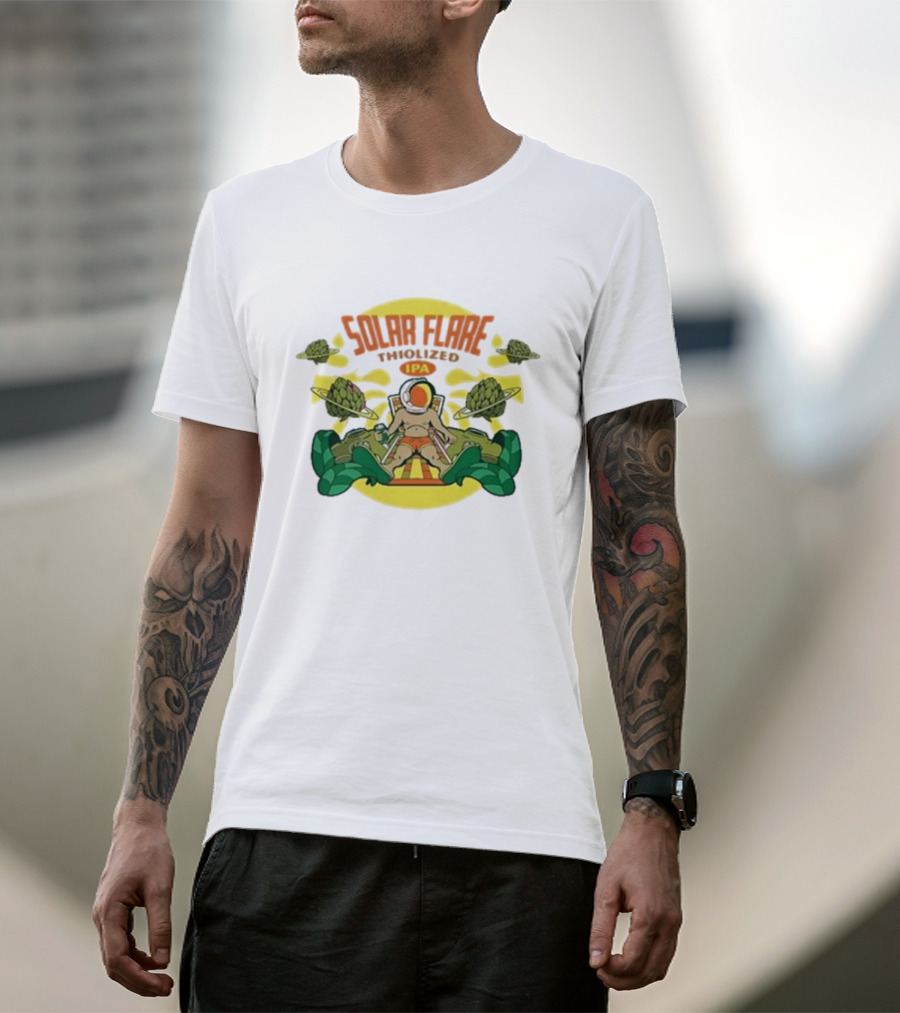 Solar Flare Thiolized Ipa Bright Sun Hop Astronaut Adventure T-Shirt