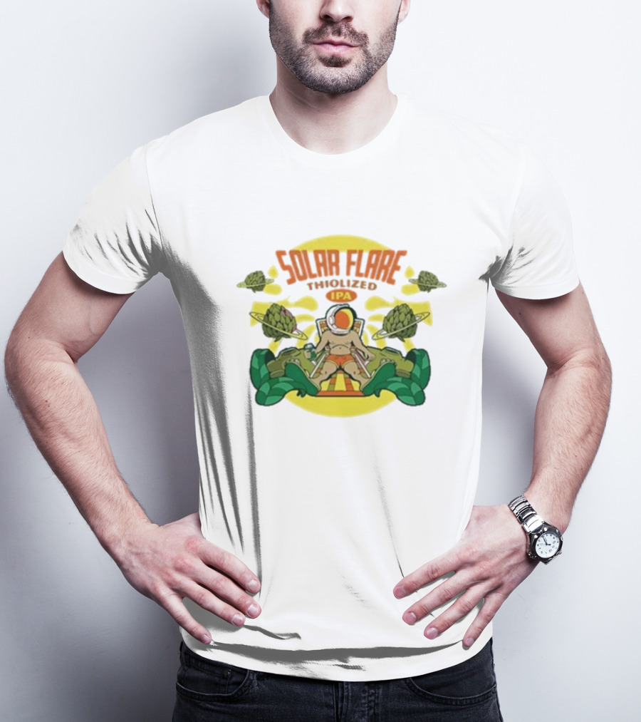 Solar Flare Thiolized Ipa Bright Sun Hop Astronaut Adventure T-Shirt