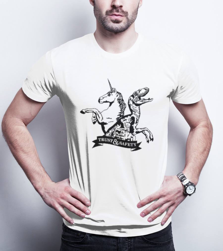 Unicorns And Dinosaurs Trust And Safety T-Shirt