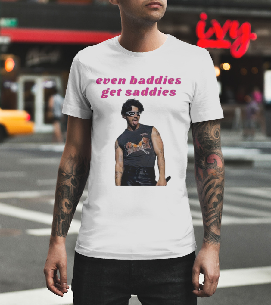 Joe Jonas Even Baddies Get Saddies Rocker T-Shirt