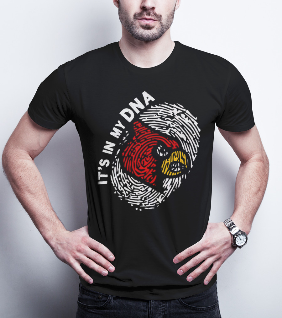 Louisville Cardinals It’s In My DNA Fingerprint T-Shirt