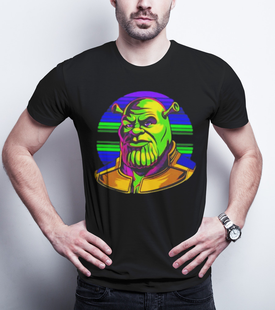 Shrek Thanos Fusion Shreknos Pop Art Crossover T-Shirt