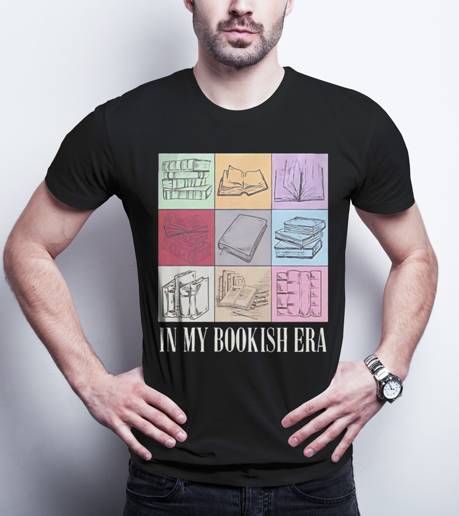 In My Bookish Era Reading Stack Aesthetic T-Shirt