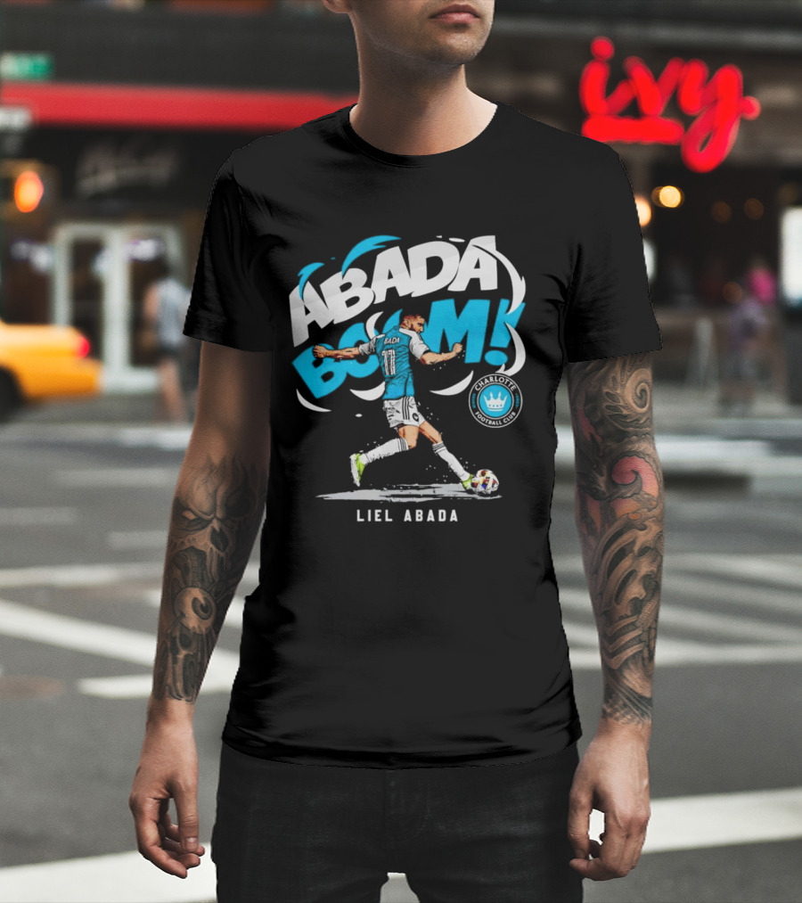 Liel Abada Charlotte Football Club Abada Boom Soccer Action T-Shirt