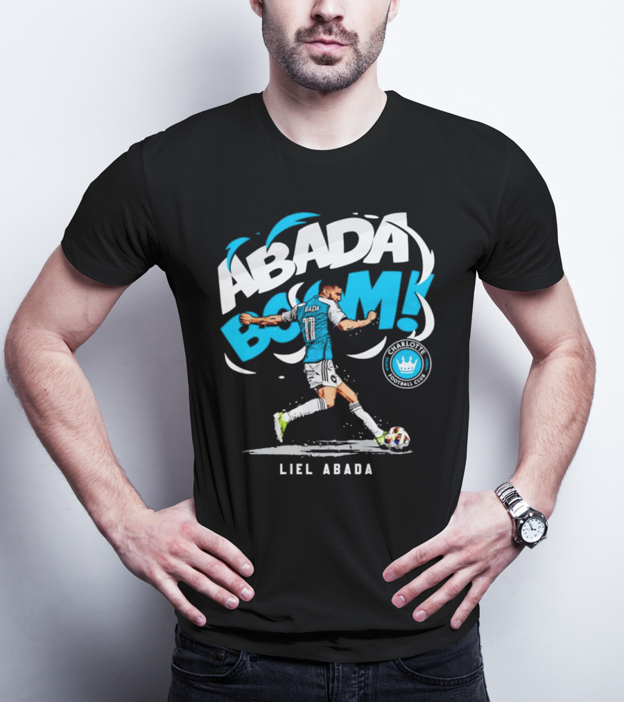 Liel Abada Charlotte Football Club Abada Boom Soccer Action T-Shirt