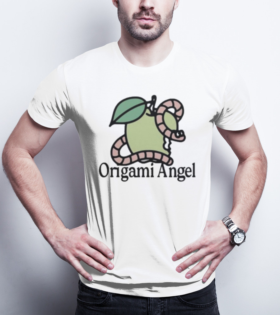 Origami Angel Apple Worm T-Shirt