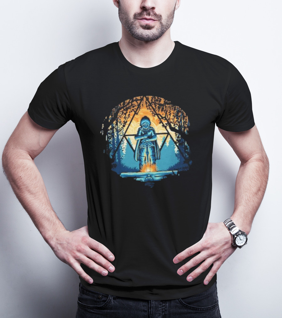 Zelda Triforce Sword Forest Twilight Adventure T-Shirt