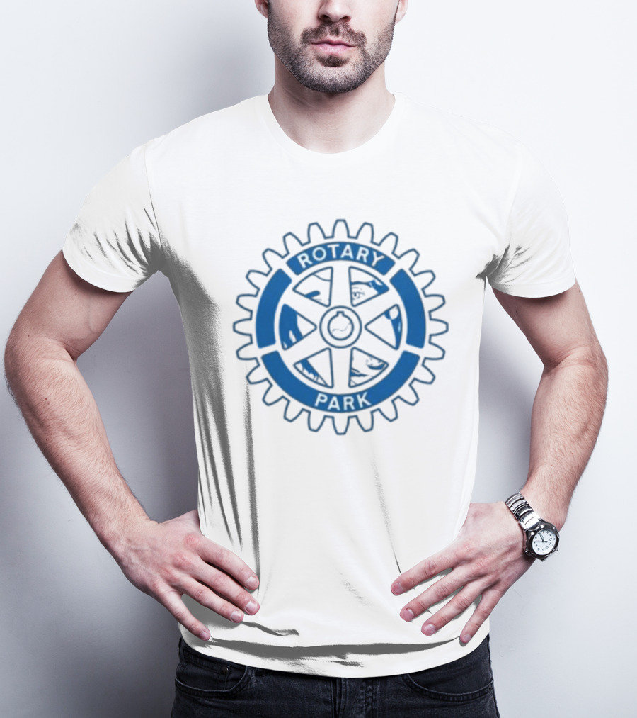 Rotary Park Blue Gear Emblem T-Shirt