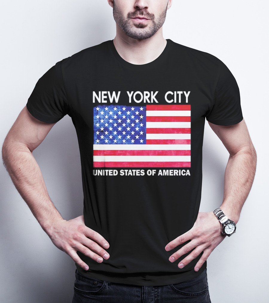 NEW YORK CITY UNITED STATES OF AMERICA FLAG T-Shirt
