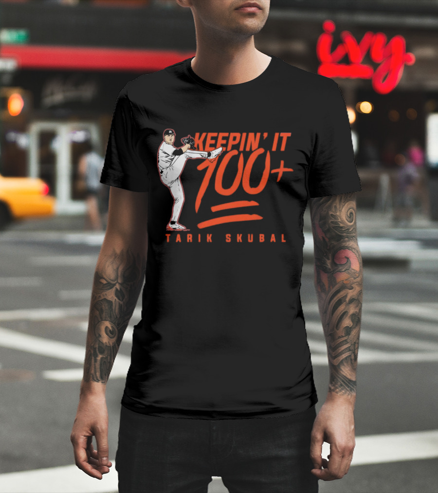 Tarik Skubal Keepin’ It 100+ Pitcher Pose T-Shirt