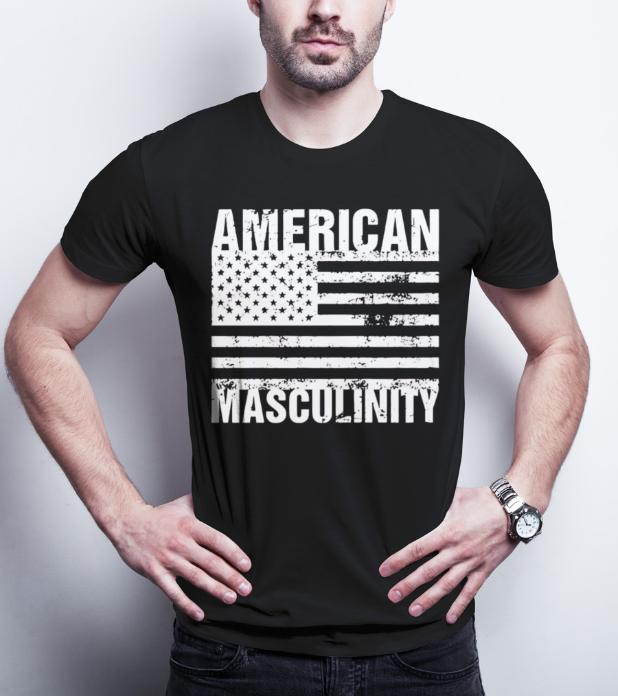 AMERICAN MASCULINITY USA FLAG T-Shirt