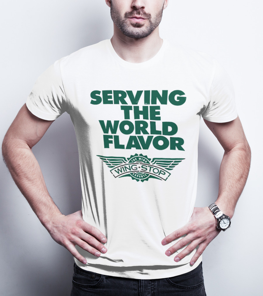 Serving The World Flavor Wingstop Wings Of The World T-Shirt