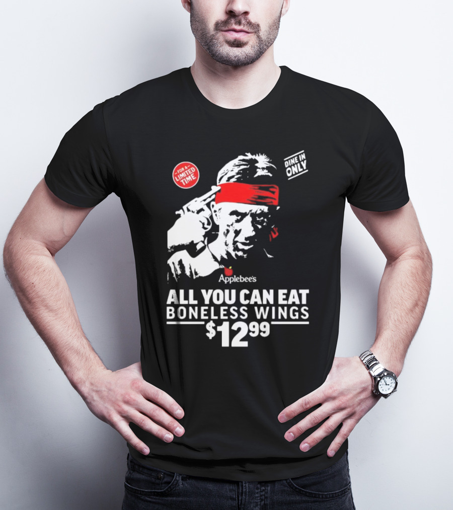 Applebee's All You Can Eat Boneless Wings Dine In Only For A Limited Time $12.99 T-Shirt