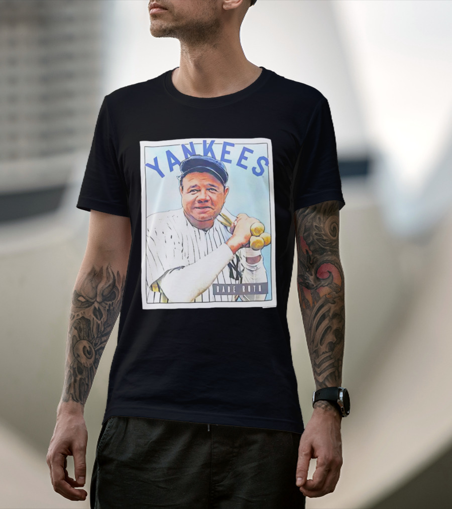 YANKEES Babe Ruth Baseball T-Shirt