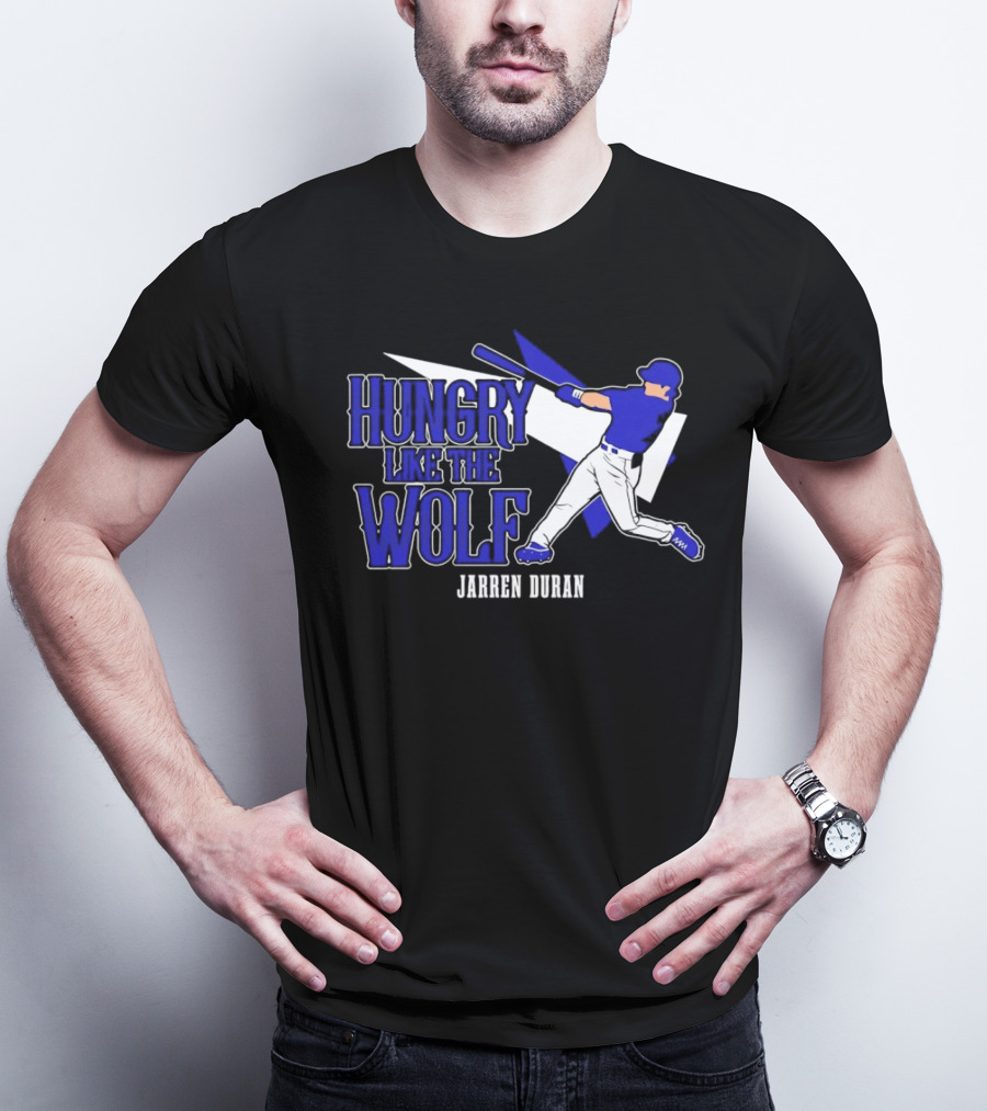 Jarren Duran Hungry Like The Wolf Boston Red Sox Baseball T-Shirt