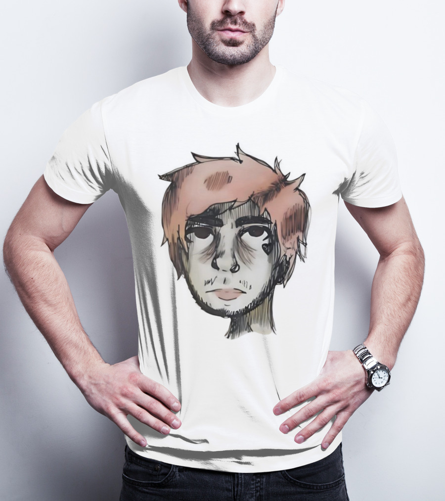 Lil Peep Teen Romance Anime Style Pink Hair T-Shirt
