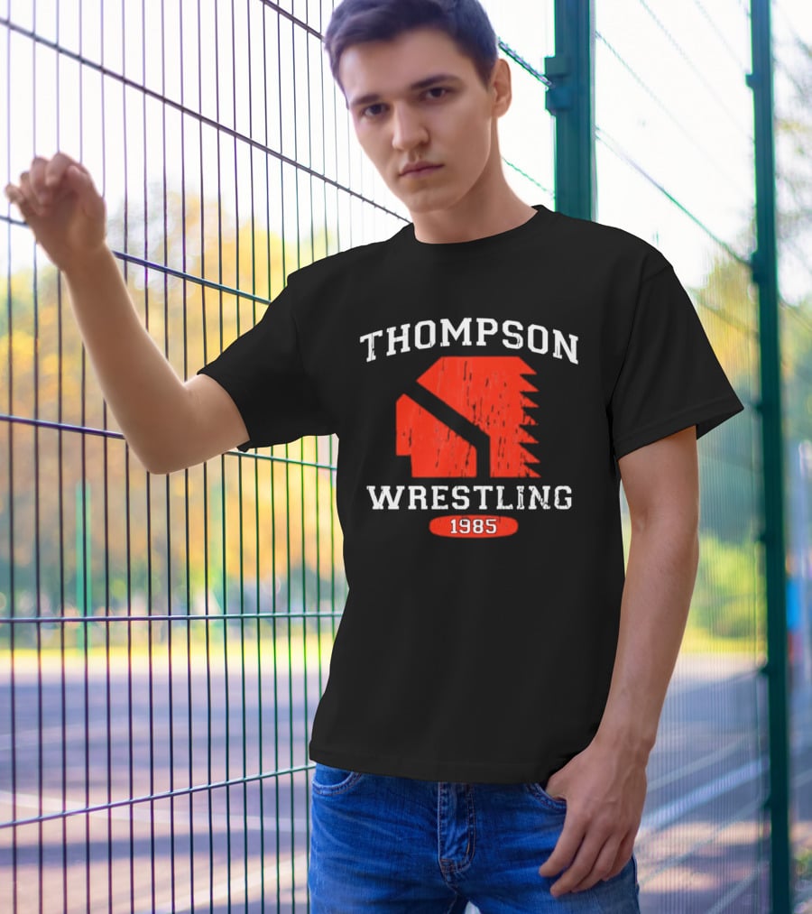 Thompson Wrestling 1985 Red Spartan T-Shirt