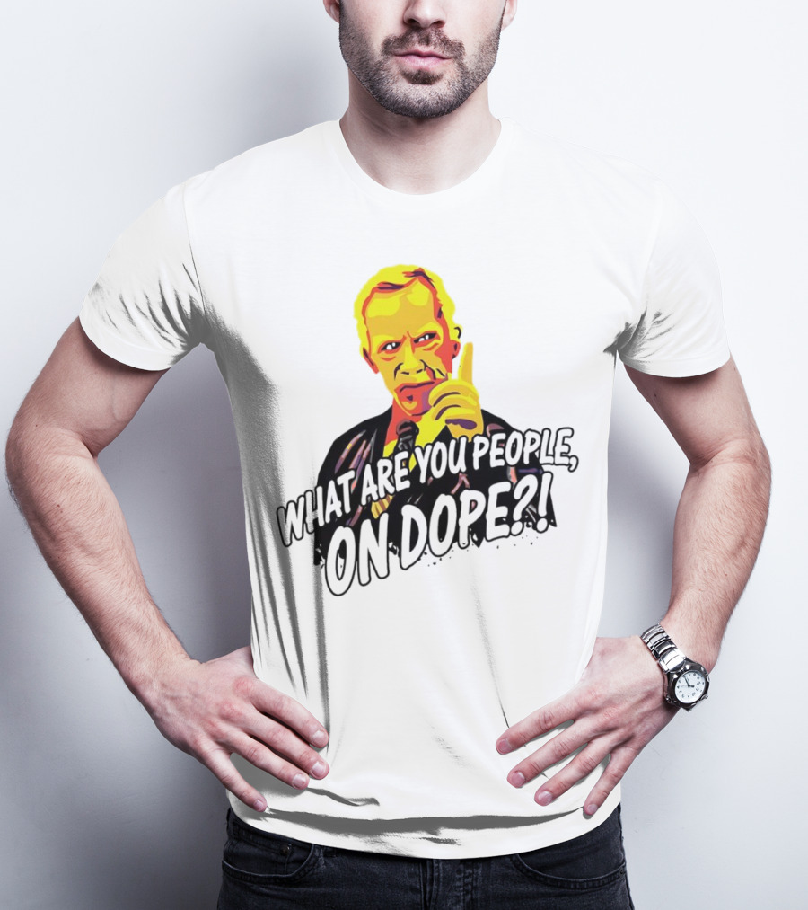 What Are You People On Dope Bold Pop Art Style Mr Hand T-Shirt