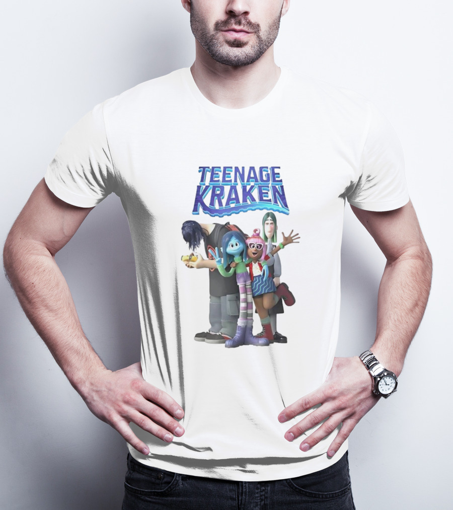 Teenage Kraken Animated Characters Ensemble T-Shirt