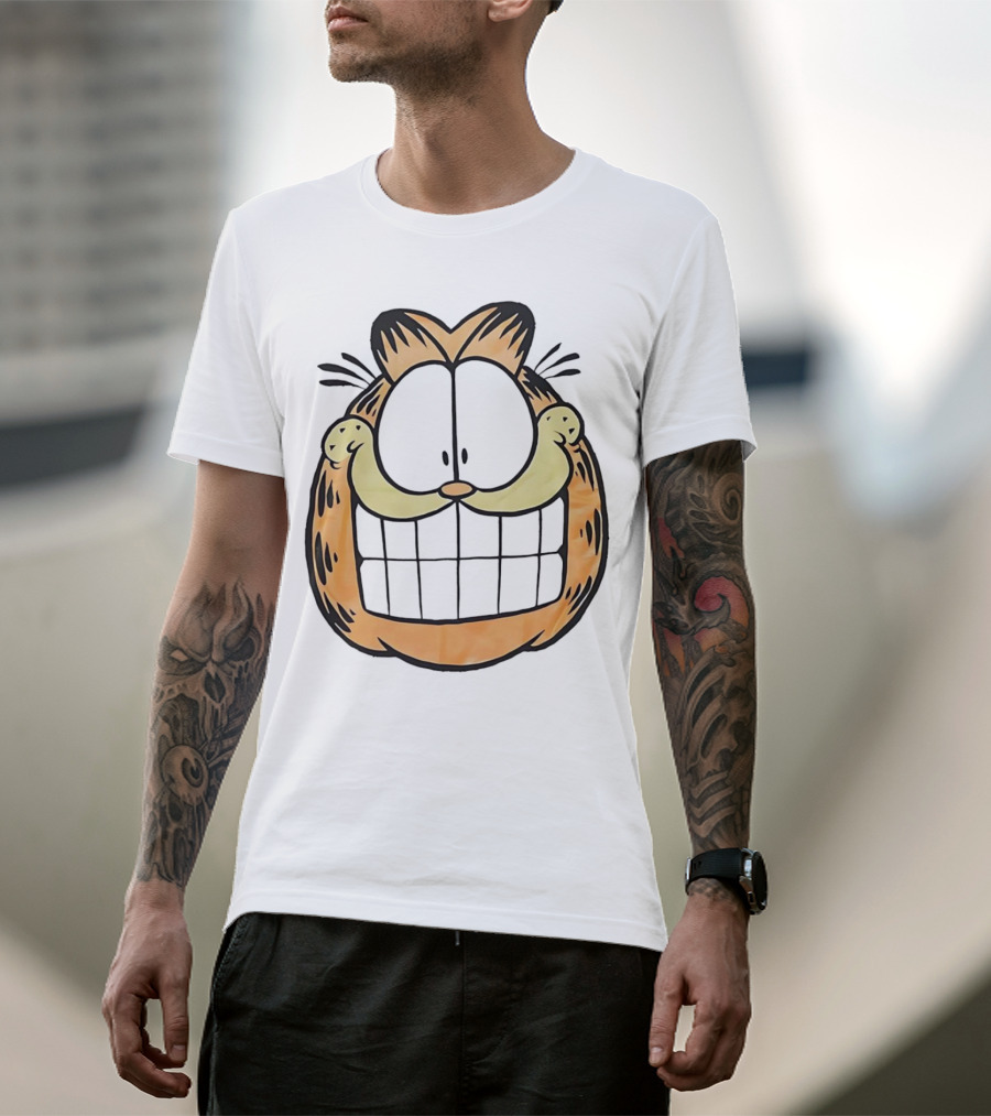 Garfield Big Face Classic Retro Comic Cat T-Shirt