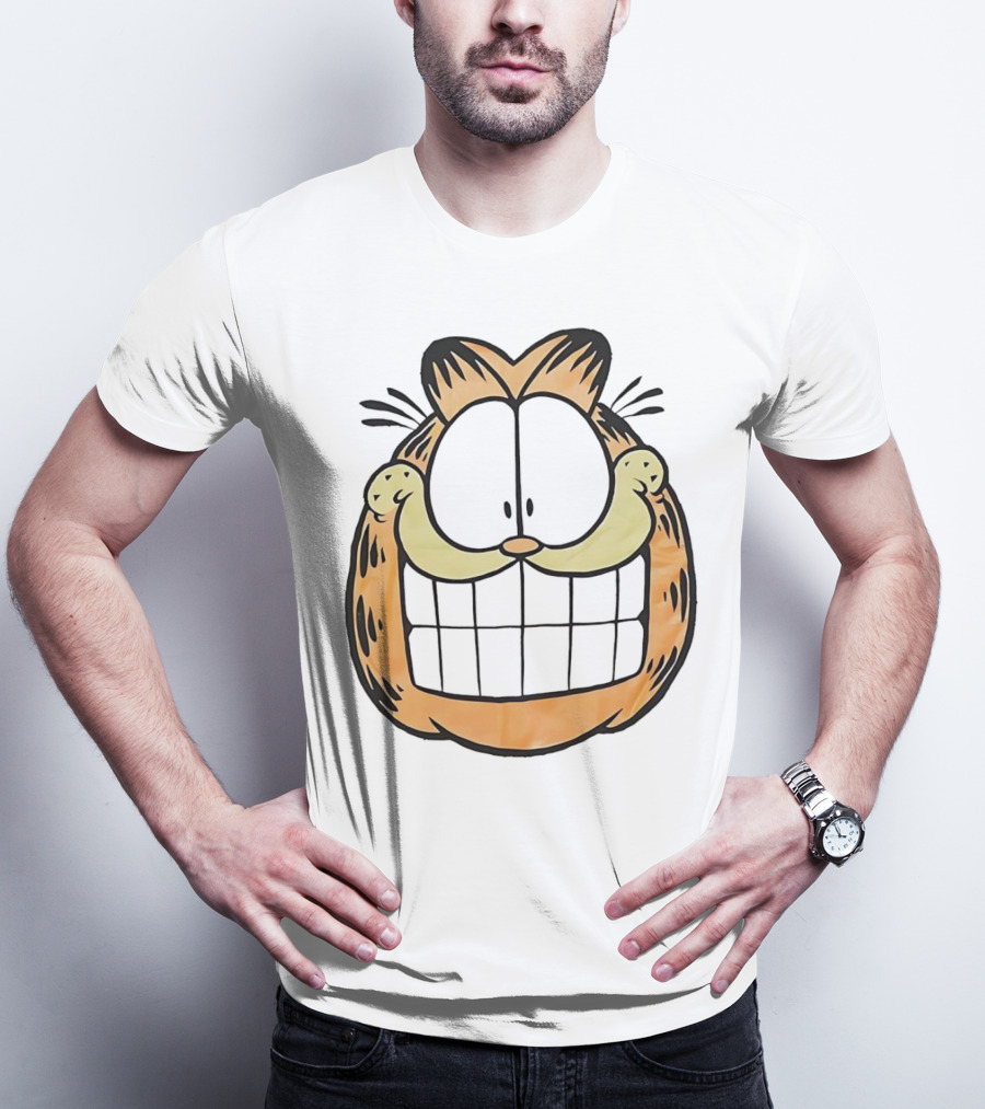 Garfield Big Face Classic Retro Comic Cat T-Shirt