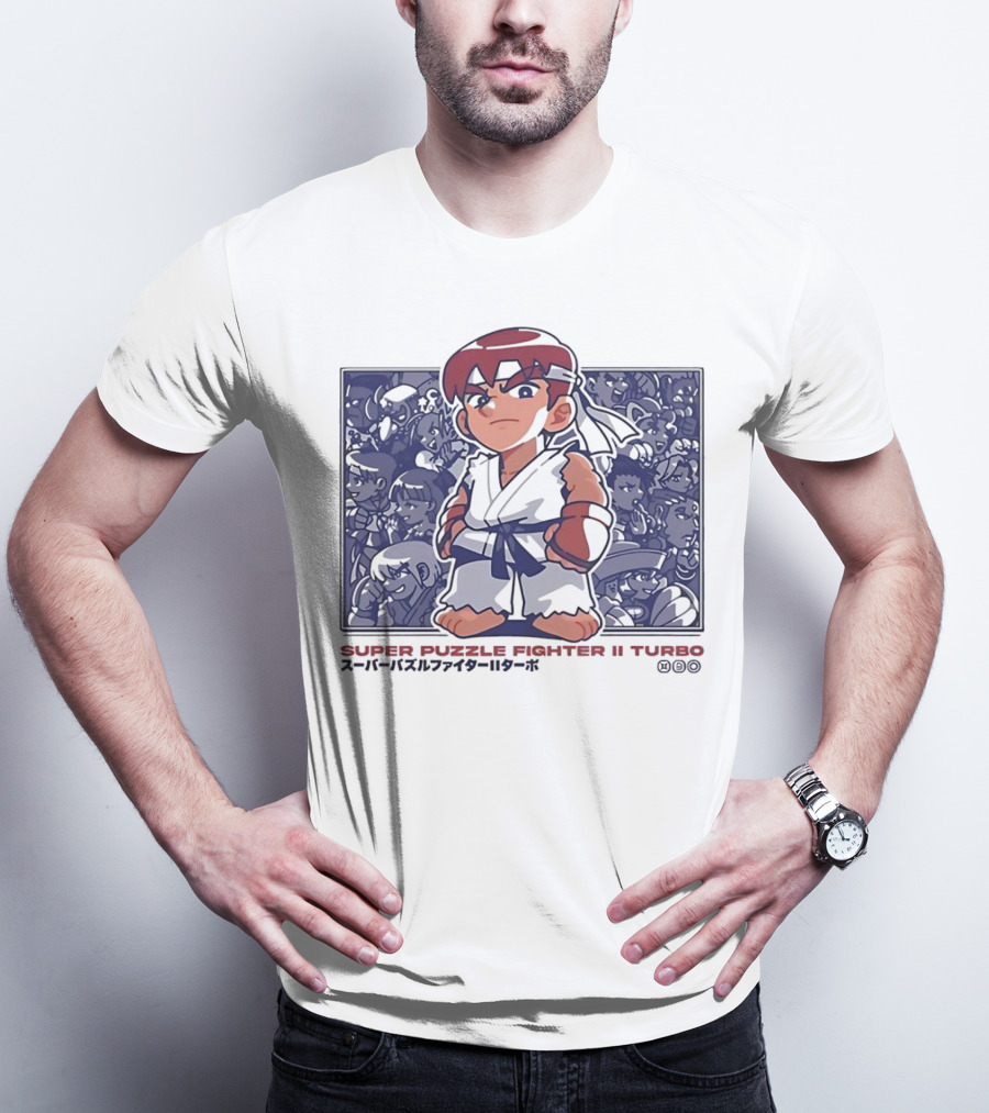 Super Puzzle Fighter II Turbo Character Lineup T-Shirt