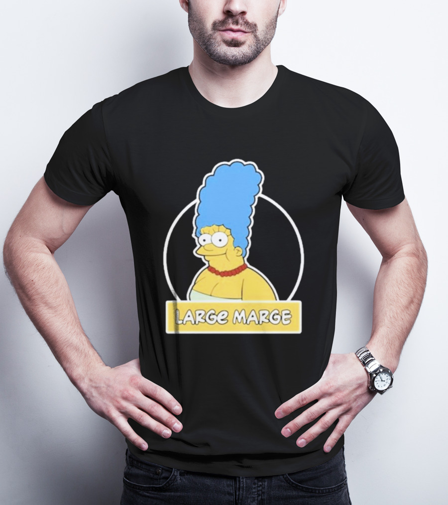 Justin Danger Nunley Large Marge Blue Hair Red Necklace Yellow Skin T-Shirt