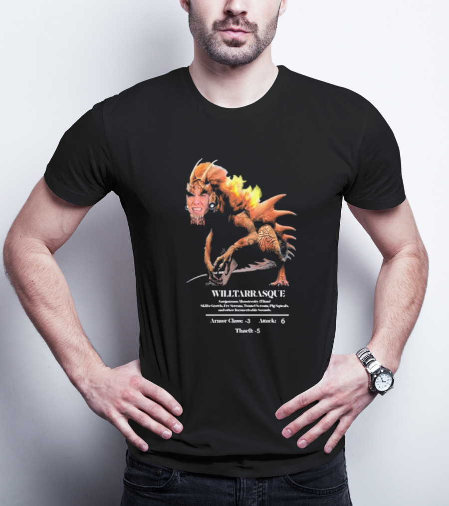 The Charismatic Voice Gorgonzilla Minutaursty Tarrasque Willtarrasque Armor Claws Attack ThroRk T-Shirt