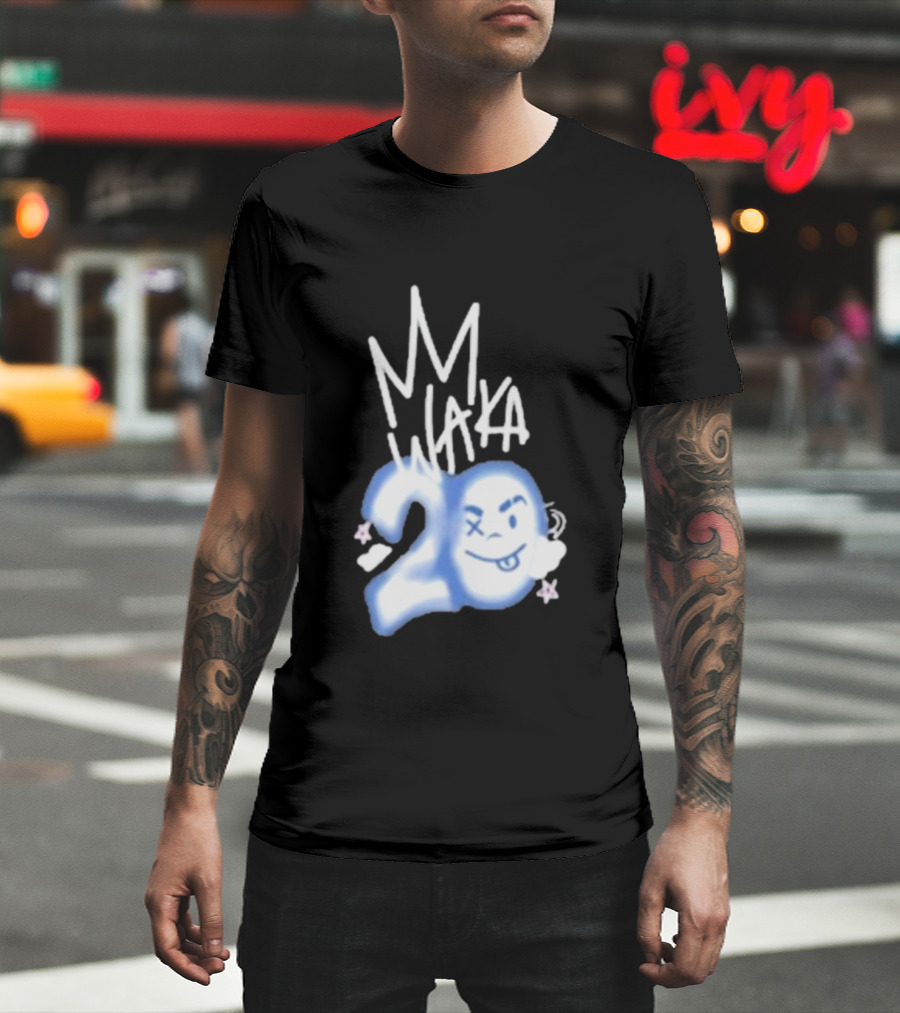 Waka Crew Waka 20 Birthday Bundle MM Style Cloud Star Emoji T-Shirt