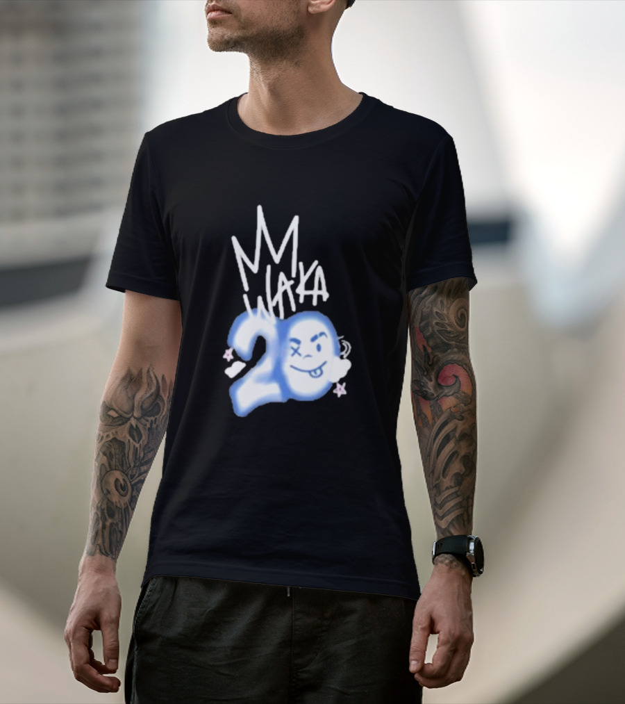 Waka Crew Waka 20 Birthday Bundle MM Style Cloud Star Emoji T-Shirt