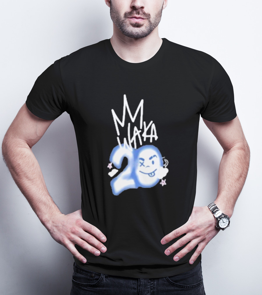 Waka Crew Waka 20 Birthday Bundle MM Style Cloud Star Emoji T-Shirt
