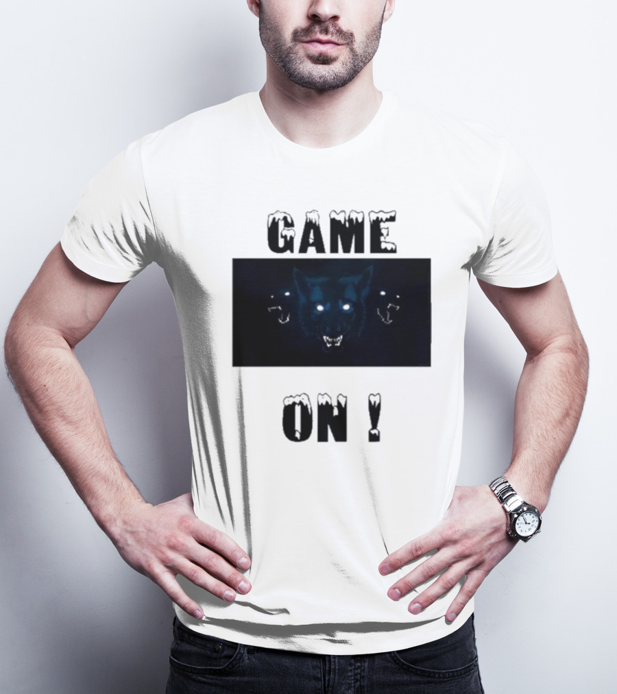 Wolvesden Game On Fierce Trio Wolf Face T-Shirt