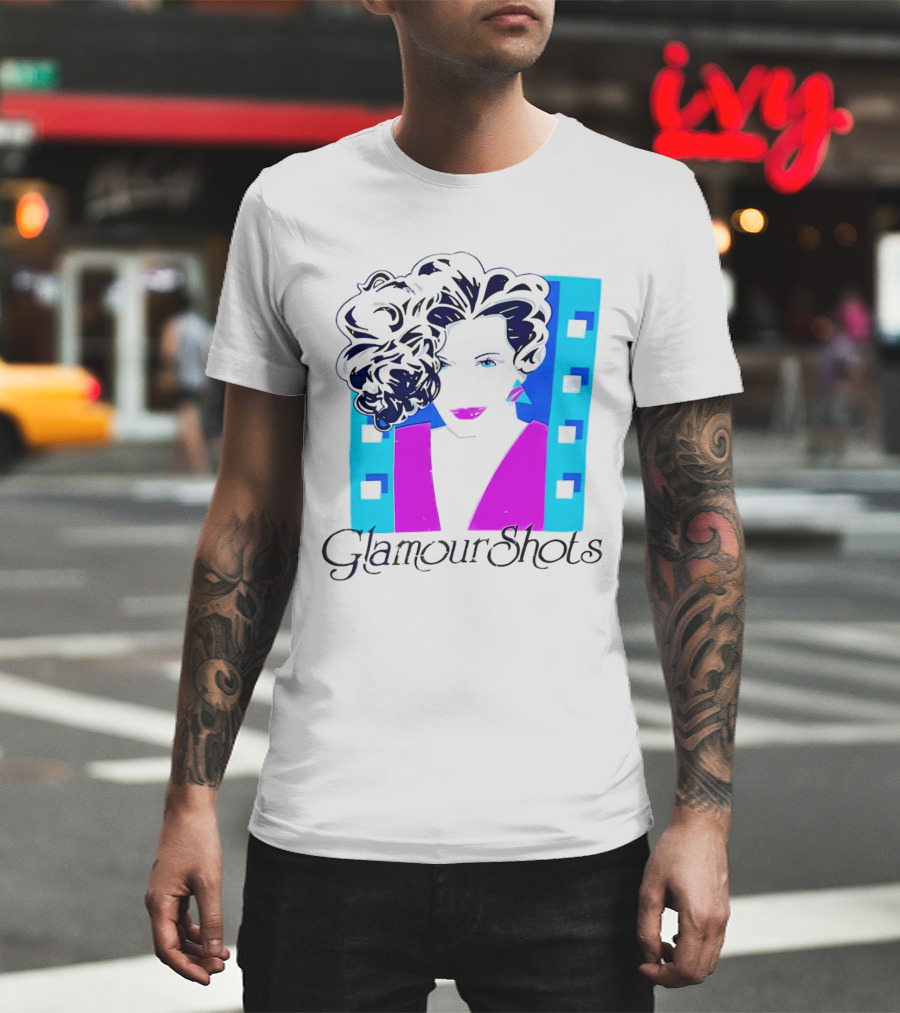 Retro 80s Glamour Shots Abstract T-Shirt