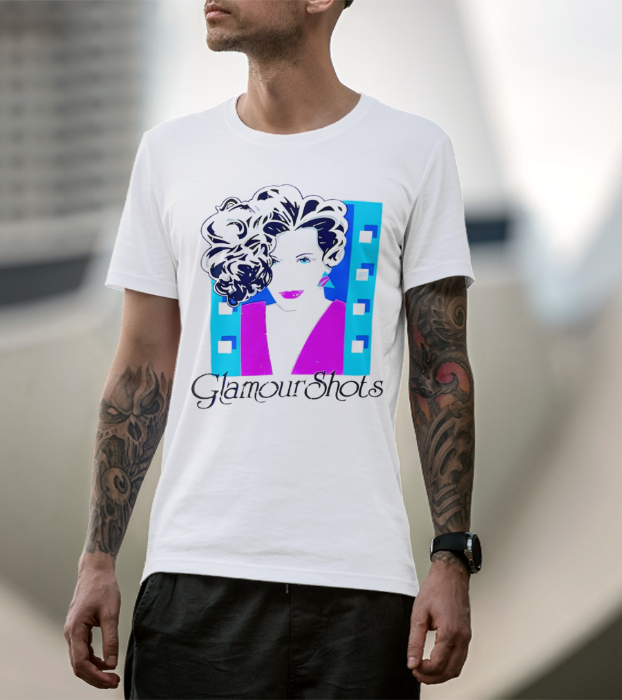 Retro 80s Glamour Shots Abstract T-Shirt