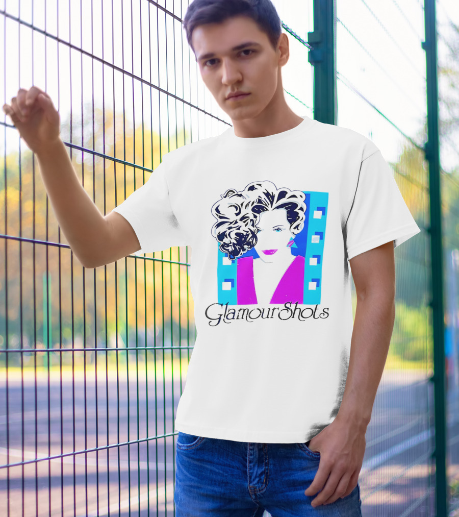 Retro 80s Glamour Shots Abstract T-Shirt