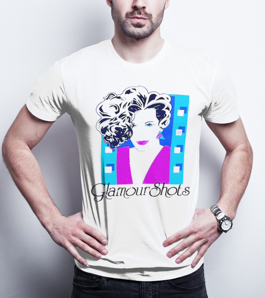 Retro 80s Glamour Shots Abstract T-Shirt