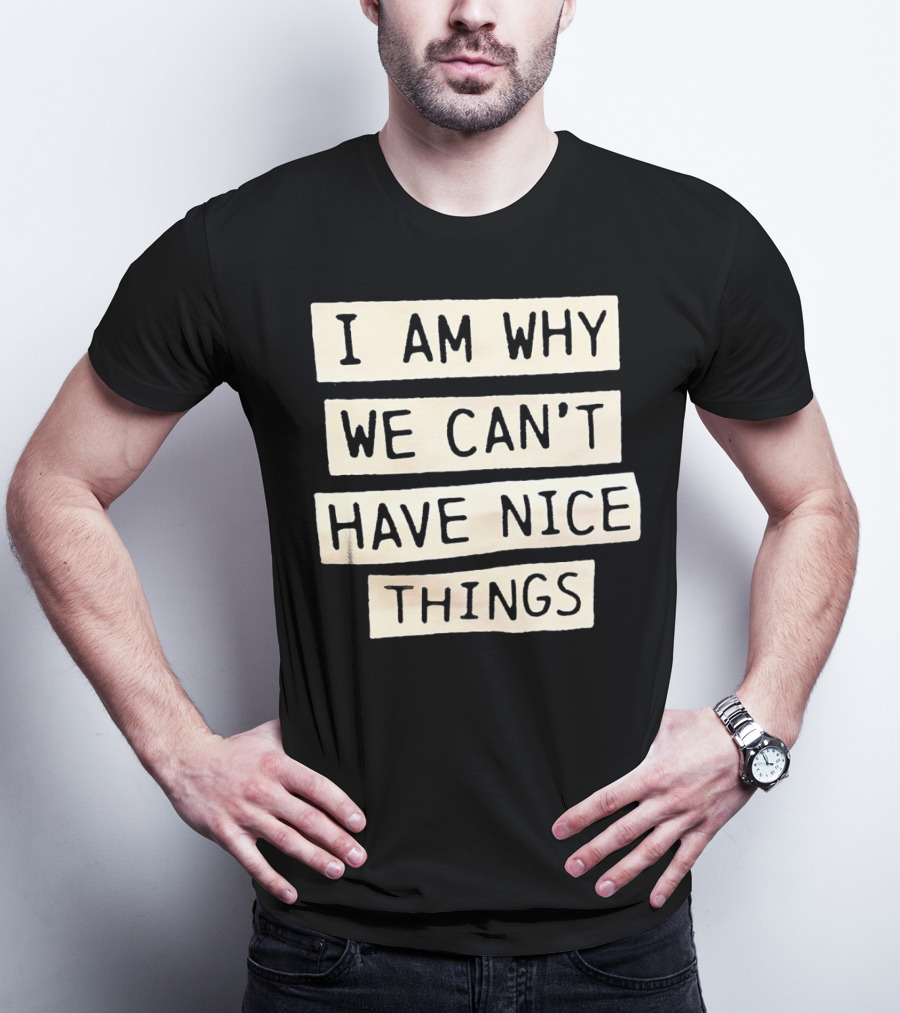 I Am Why We Can’t Have Nice Things Taylor Swift Inspired Phrase T-Shirt