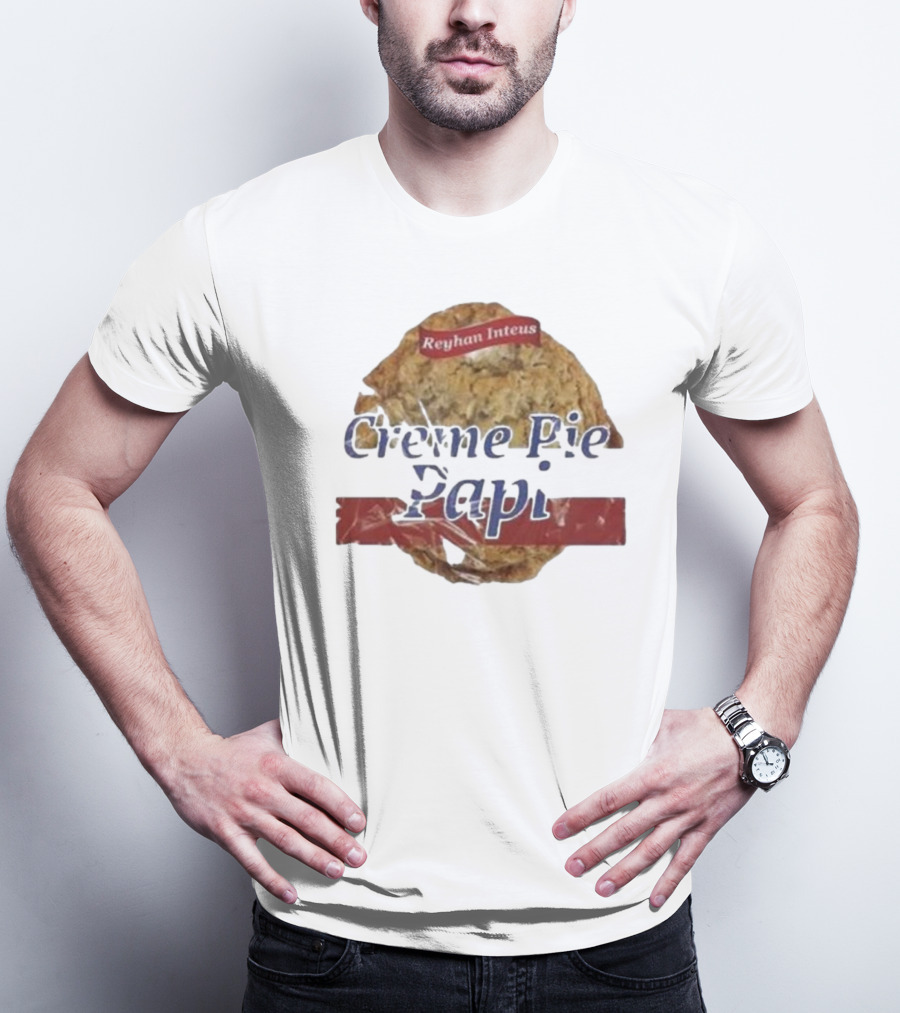 Reyhan Inteus Creme Pie Papi Cookie Motif T-Shirt